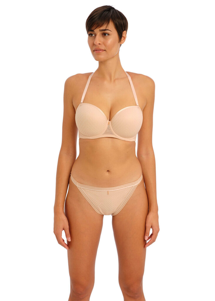 FREYA Bandeau Tailored Natural Beige - Plus Size Story